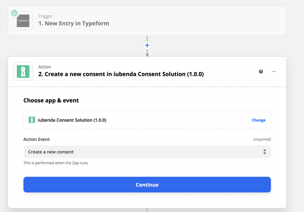 Zapier Consent Database Integration | iubenda