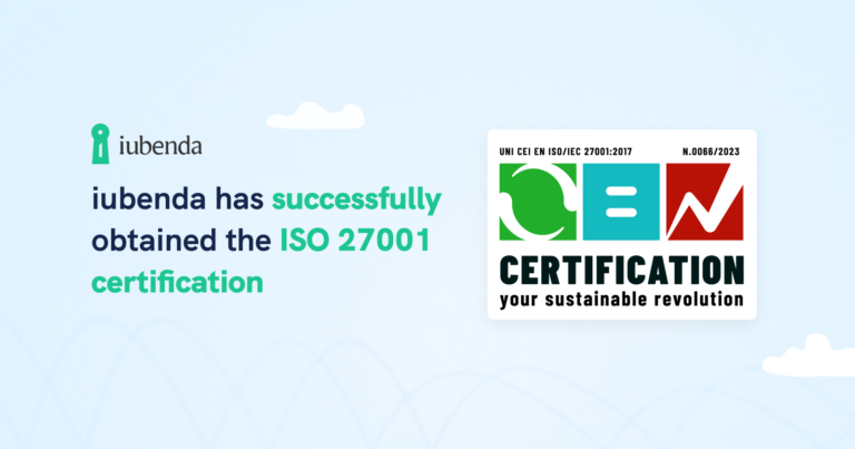 iubenda has successfully obtained the ISO 27001 certification | iubenda